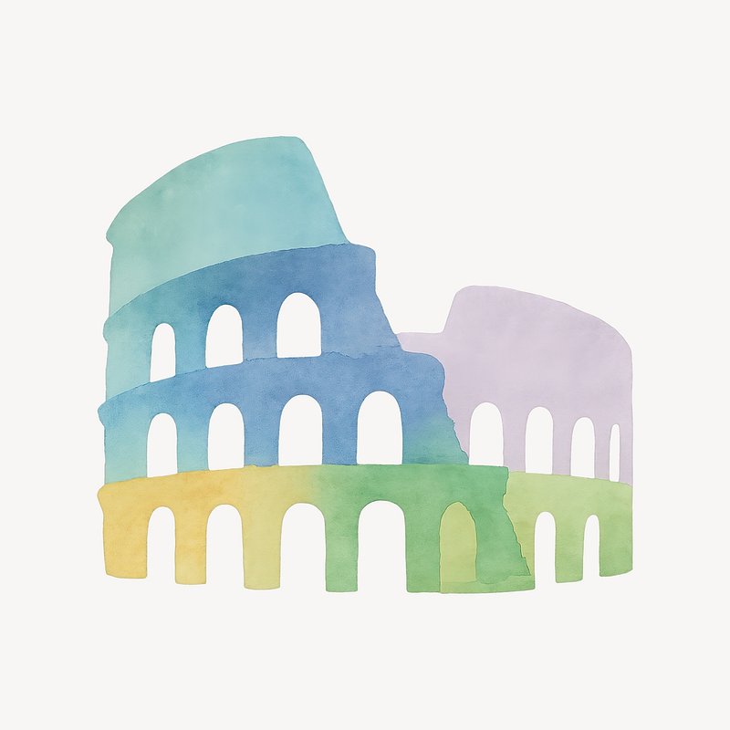 Landmark Watercolor Aesthetic Light Images | Free Photos, PNG Stickers ...