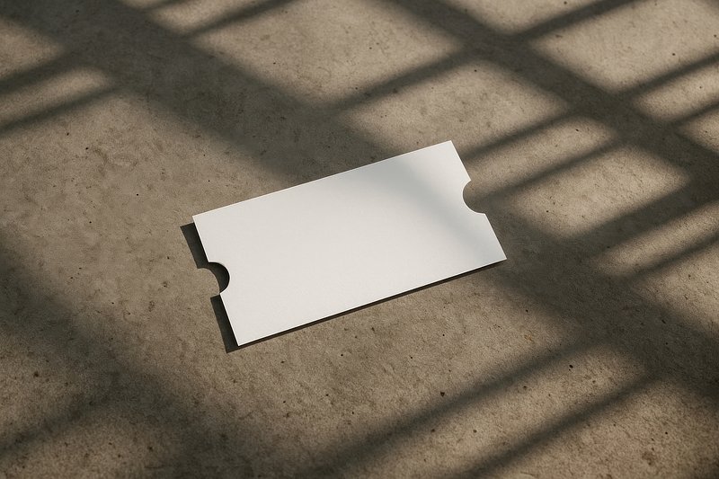 Blank White Ticket Design Images | Free Photos, PNG Stickers ...