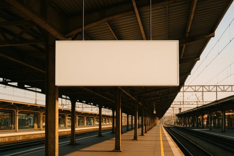 Railway+station+sign Mockup Images | Free Photos, PNG Stickers ...