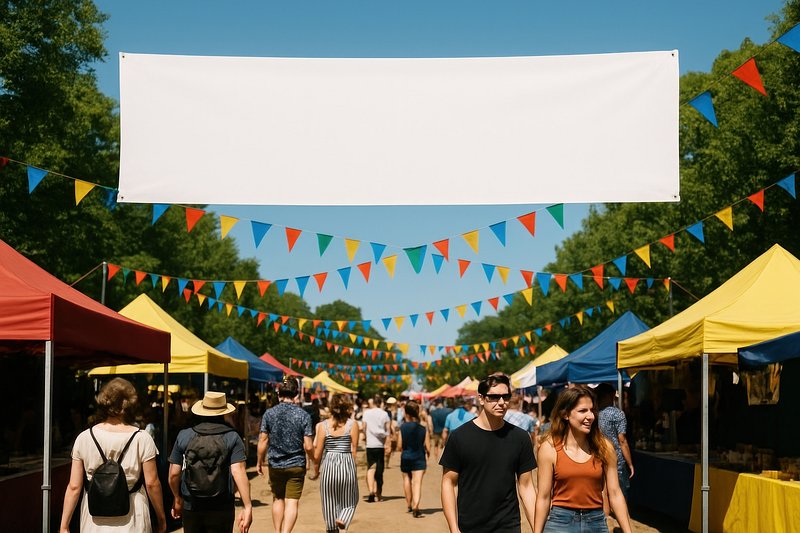 Bunting+banner Mockup Images | Free Photos, PNG Stickers, Wallpapers ...