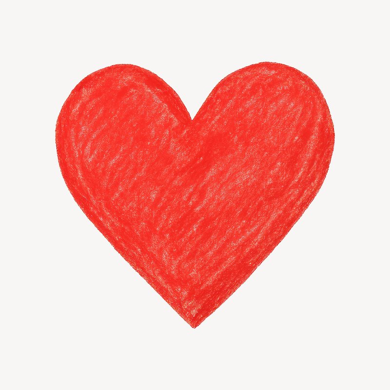 Heart Crayon Drawing Shadow Background Images | Free Photos, PNG ...