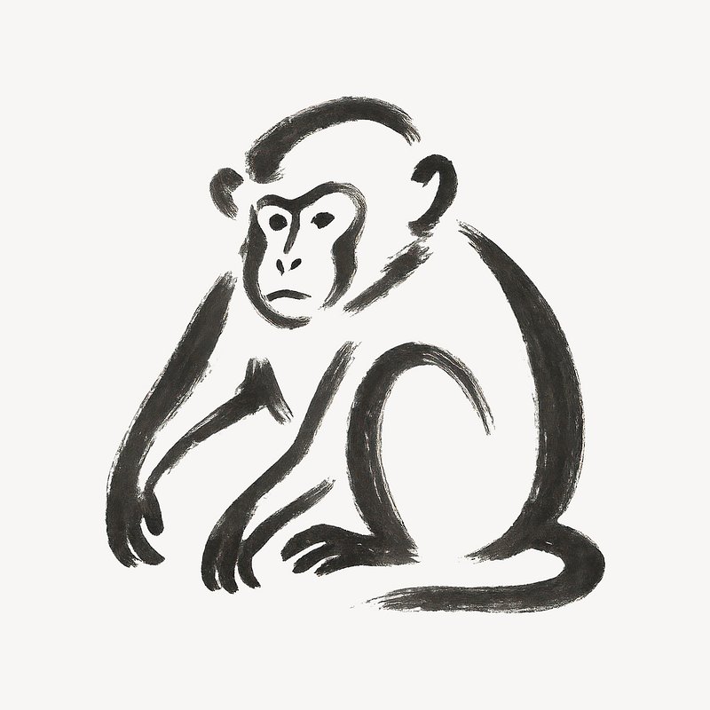 Monkeys+drawing Art Texture Images | Free Photos, PNG Stickers ...
