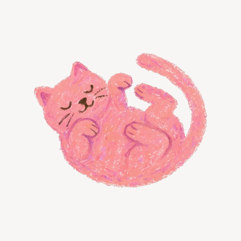 Sleep+cat+illustration PNG Images | Free Photos, PNG Stickers ...