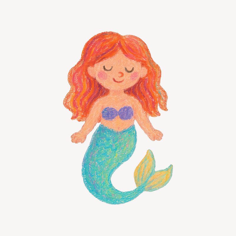 Cute+mermaid+colouring Texture Images | Free Photos, PNG Stickers ...