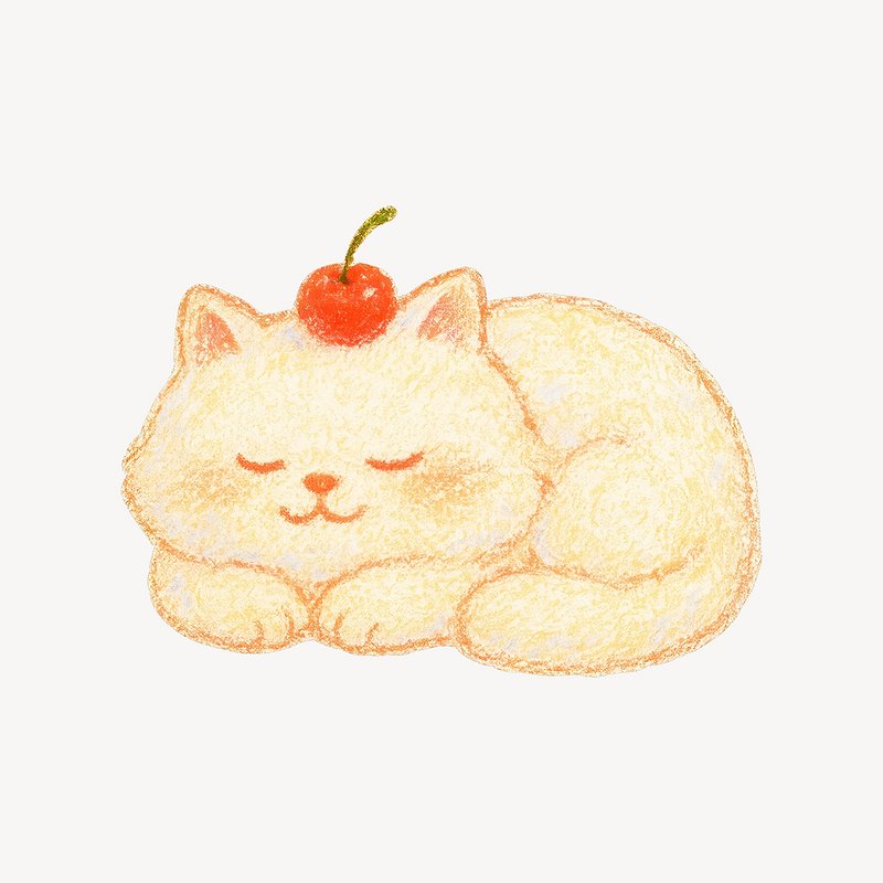 Sleep+cat+illustration PNG Images | Free Photos, PNG Stickers ...