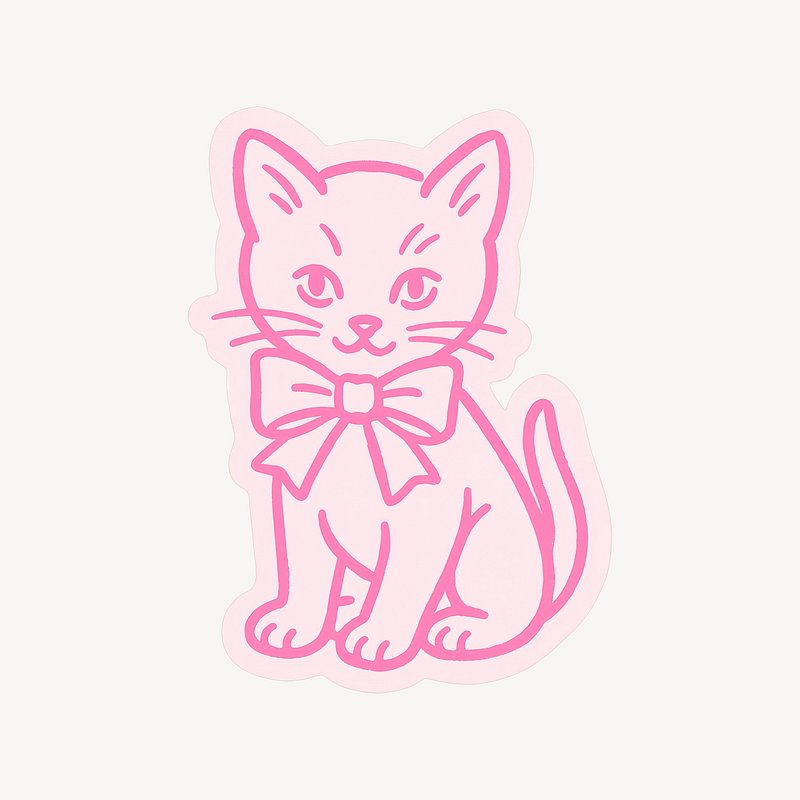 Realistic Cat Sticker Images | Free Photos, PNG Stickers, Wallpapers ...