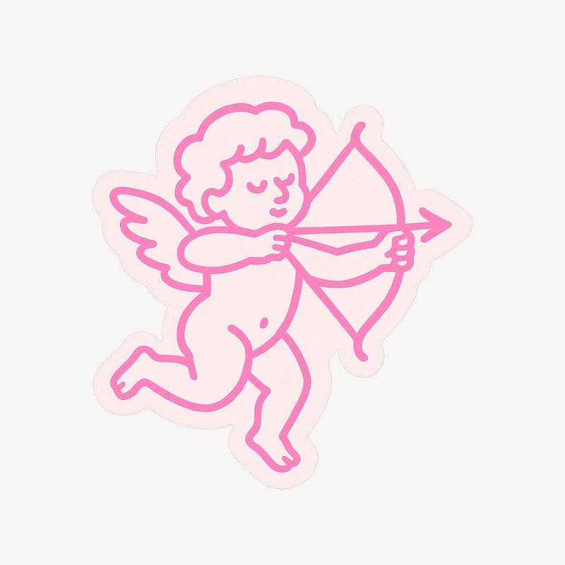 Vintage Cupid Illustration. Arrow Images | Free Photos, PNG Stickers ...