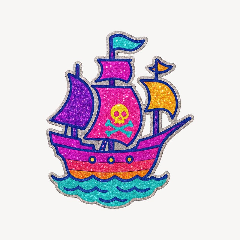 Ship Sticker Design Background PNG Transparent Images | Free Photos ...