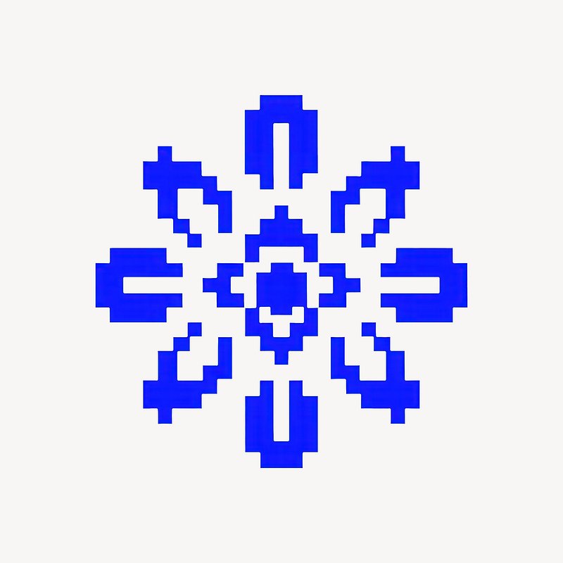 Snowflake+pixel Design Images | Free Photos, PNG Stickers, Wallpapers ...
