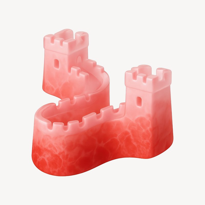 Pink Castle Art Background Light Element Images | Free Photos, PNG ...