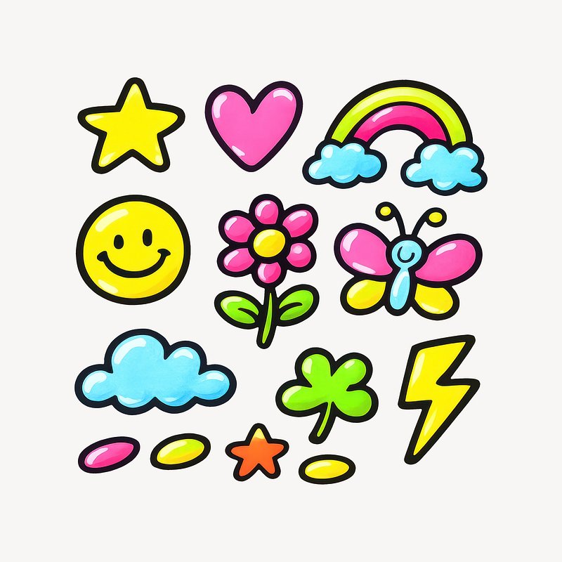 Smiley Star Flower PNG Background Design Images | Free Photos, PNG ...