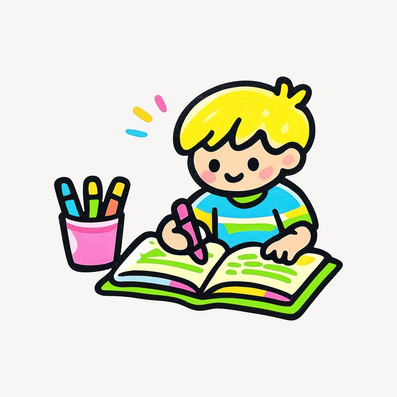 Cartoon On Studying Transparent Background Texture Images | Free Photos ...