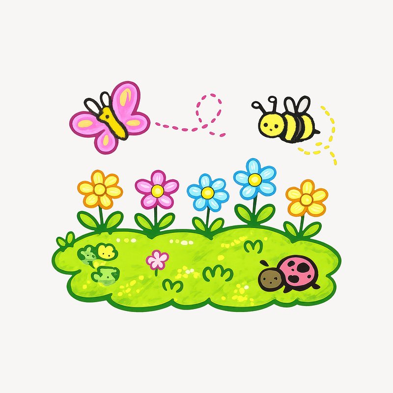 Garden Bee Flower Images | Free Photos, PNG Stickers, Wallpapers ...