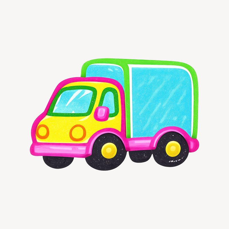 Cartoon+delivery+truck PNG Design Images | Free Photos, PNG Stickers ...