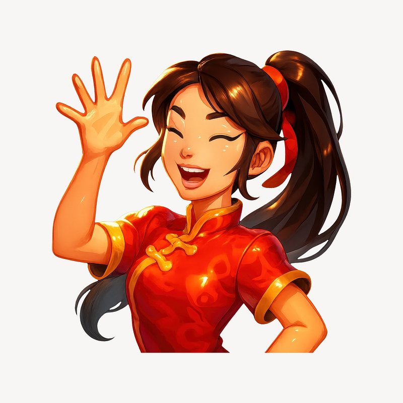 Chinese Greeting Transparent Cartoon Images | Free Photos, PNG Stickers ...
