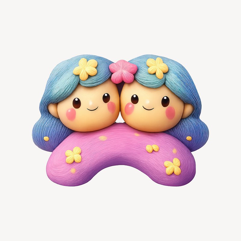 Gemini Cartoon Cute Images | Free Photos, PNG Stickers, Wallpapers ...