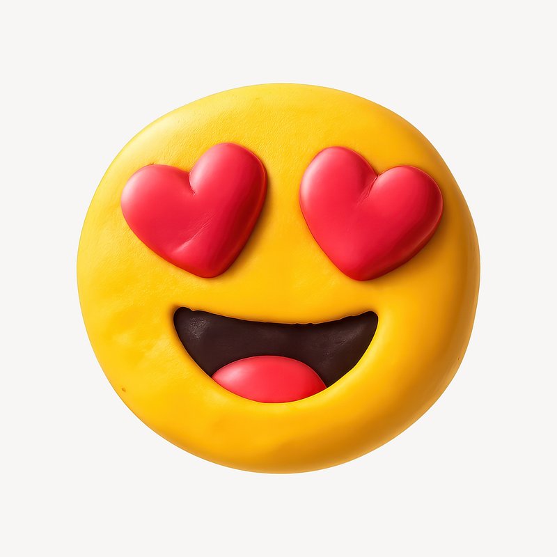 Love Emoji 3d Face Isolated Emoticon Images | Free Photos, PNG Stickers ...