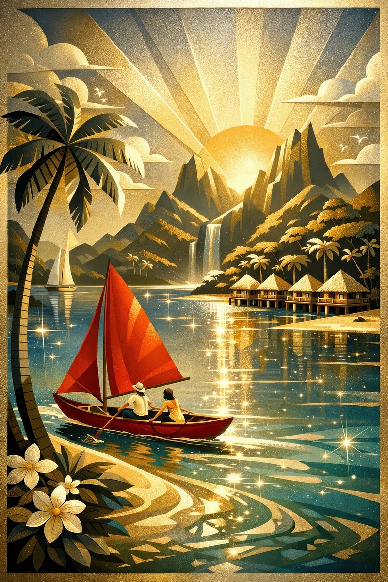 Vintage Boat Poster Trees Images | Free Photos, PNG Stickers ...