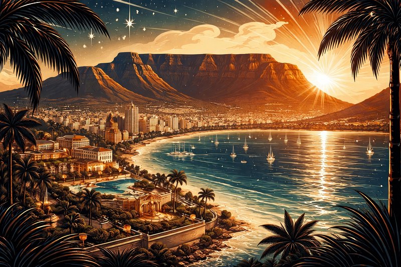 Coastal Vintage Art Sunset Ocean Images | Free Photos, PNG Stickers ...