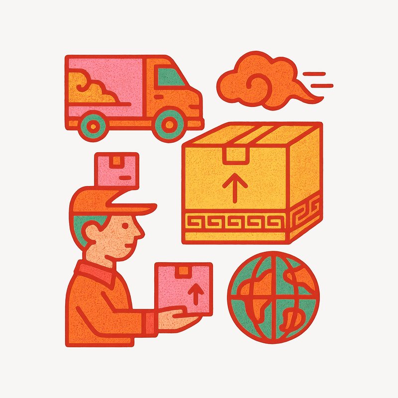 Cartoon+delivery+truck Background Images | Free Photos, PNG Stickers ...