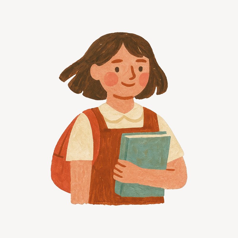 Student Cartoon Girl Texture Images | Free Photos, PNG Stickers ...