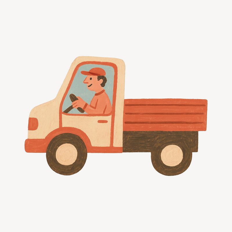 Cartoon+delivery+truck Background Images | Free Photos, PNG Stickers ...