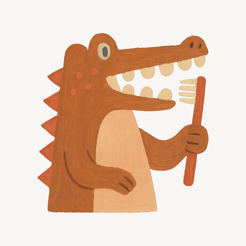 Dental Hygiene Teeth Blue Cartoon Animal Images | Free Photos, PNG ...