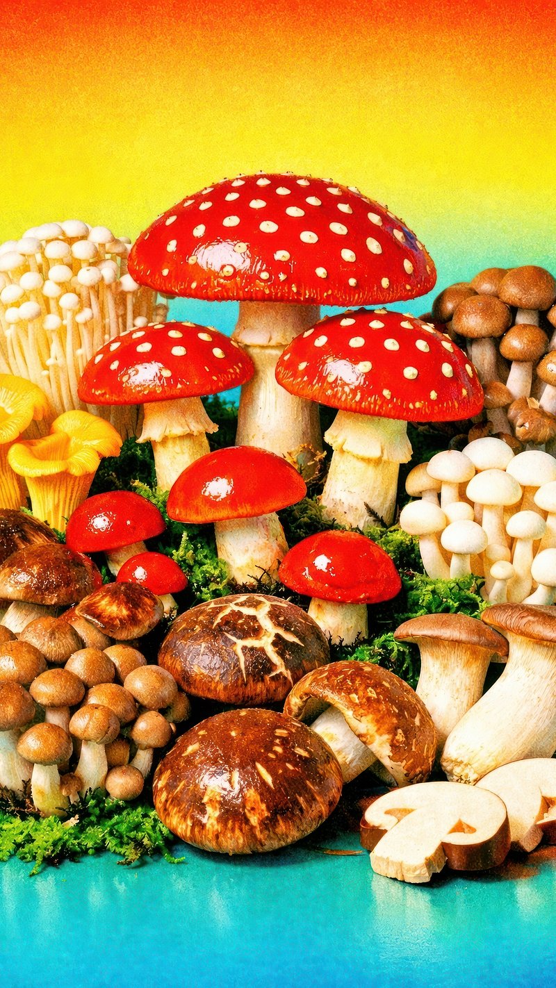 Wallpaper Mushroom Illustration Forest Images | Free Photos, PNG ...