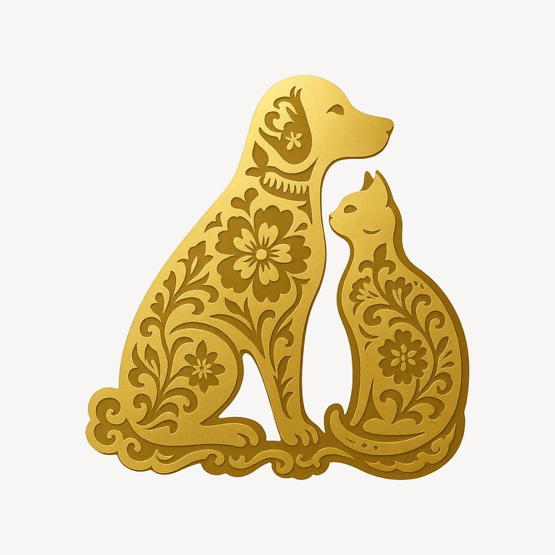 Pets Of Cat Dog Animal Graphic Shadow Images | Free Photos, PNG ...