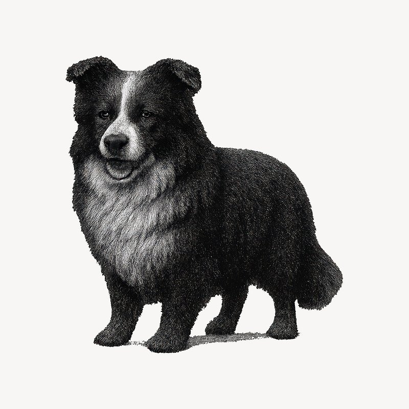 Border+collie+drawing Dog Images | Free Photos, PNG Stickers ...