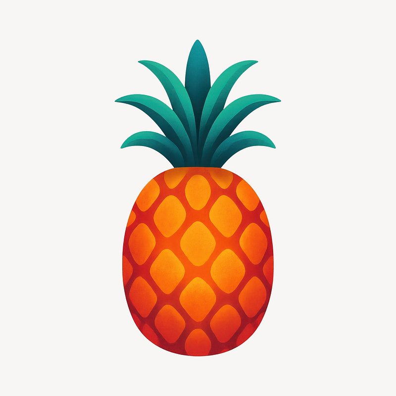 Pineapple Outline Design Tropical Images | Free Photos, PNG Stickers ...