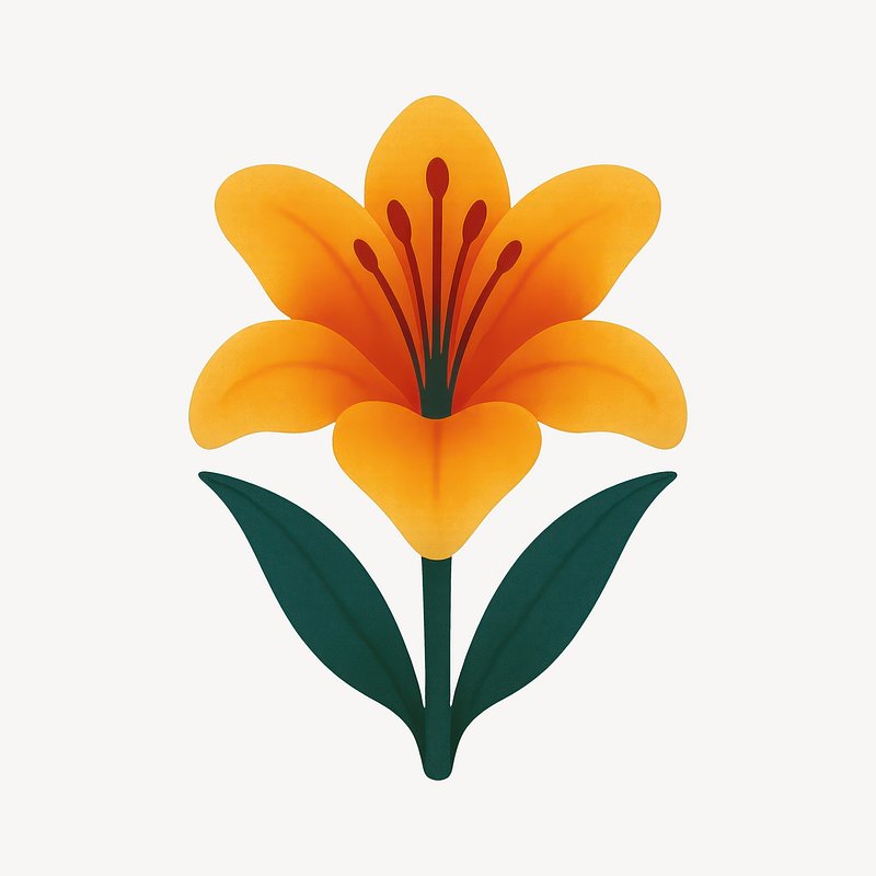 Lilies Orange Color Design Images | Free Photos, PNG Stickers ...