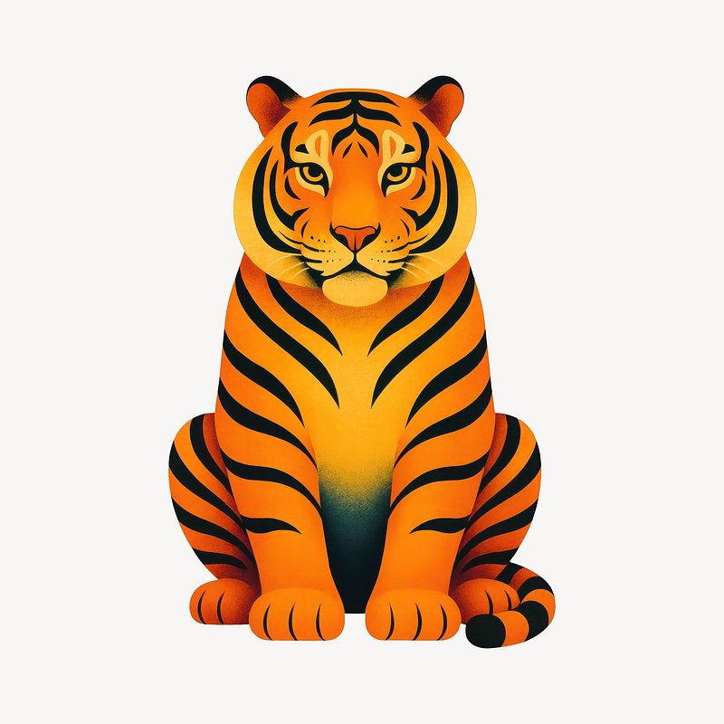 Tiger Outline Vintage Images | Free Photos, PNG Stickers, Wallpapers ...