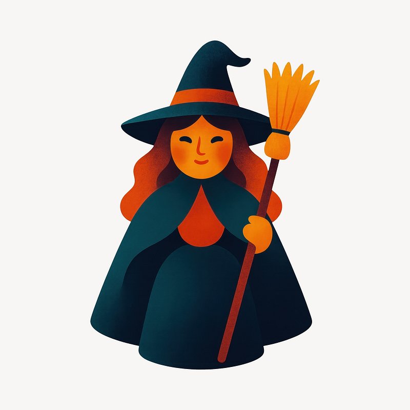 Witch Halloween Cartoon Png Images | Download Free Design Resources on ...