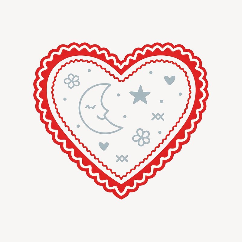 Moon Heart Cute Images | Free Photos, PNG Stickers, Wallpapers ...