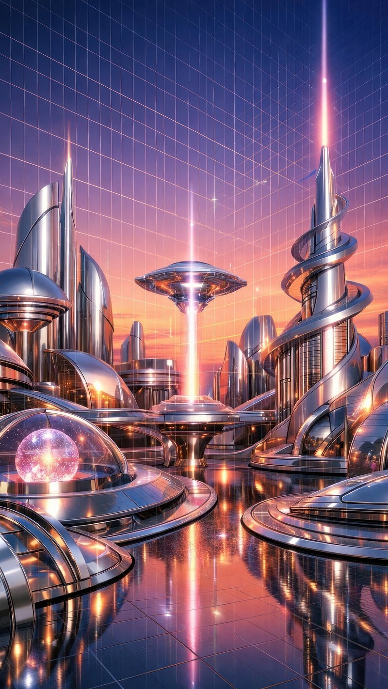 Sunset City Image Grid Neon Images | Free Photos, PNG Stickers ...