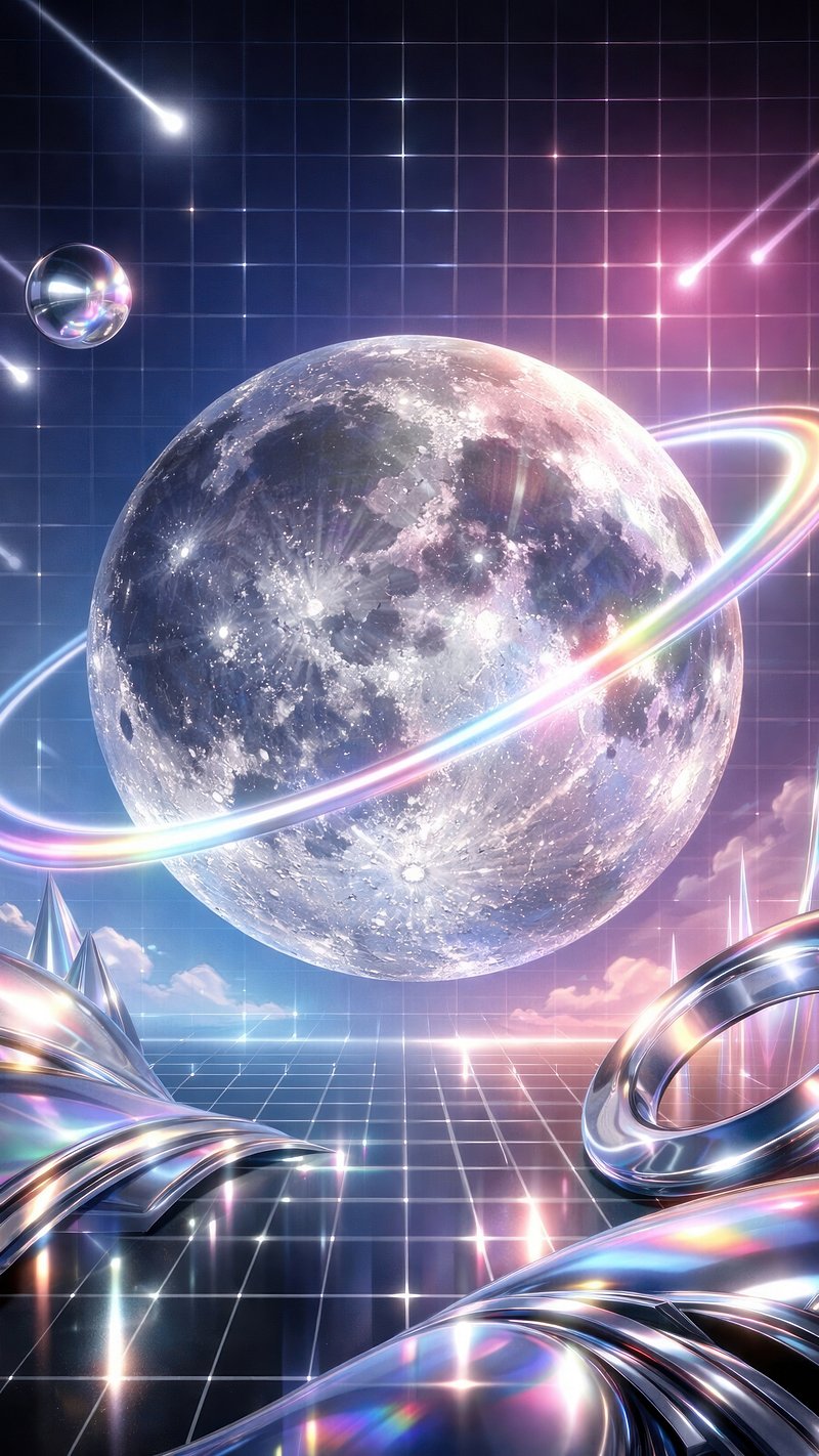 Wallpapers Moon Background Grid Images | Free Photos, PNG Stickers ...