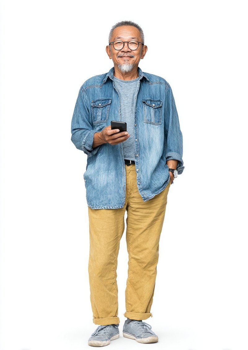 Senior Using Technology Photo Smiling Images | Free Photos, PNG ...