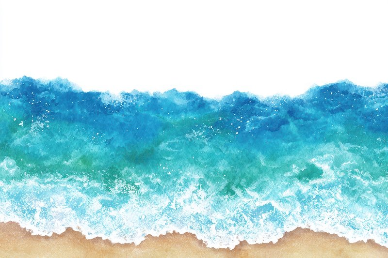 Wave Watercolour Watercolor Sea Beach Images | Free Photos, PNG ...