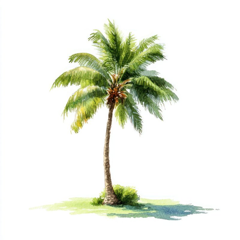 Cute Watercolor Trees JPG Images | Free Photos, PNG Stickers ...