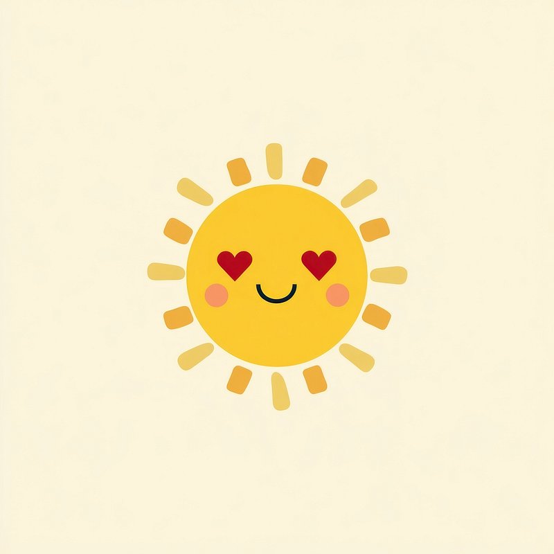 Sun Icone Shadow Minimal Background Cartoon Images | Free Photos, PNG ...