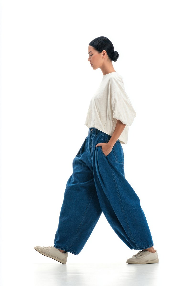 Woman+side White Blue Background Outfit Images | Free Photos, PNG ...