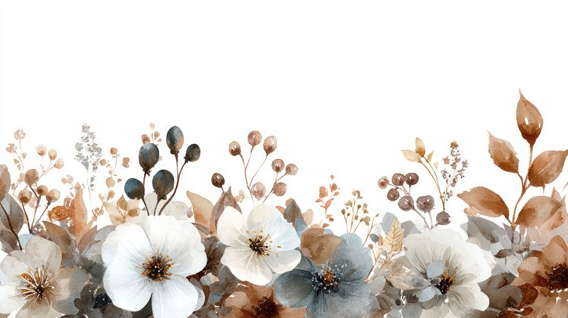 Autumn Flowers Illustration Nature Images | Free Photos, PNG Stickers ...