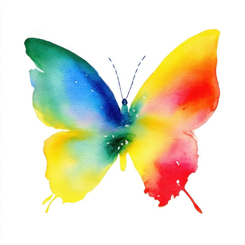Water Color Butterfly Illustration Art Images | Free Photos, PNG ...