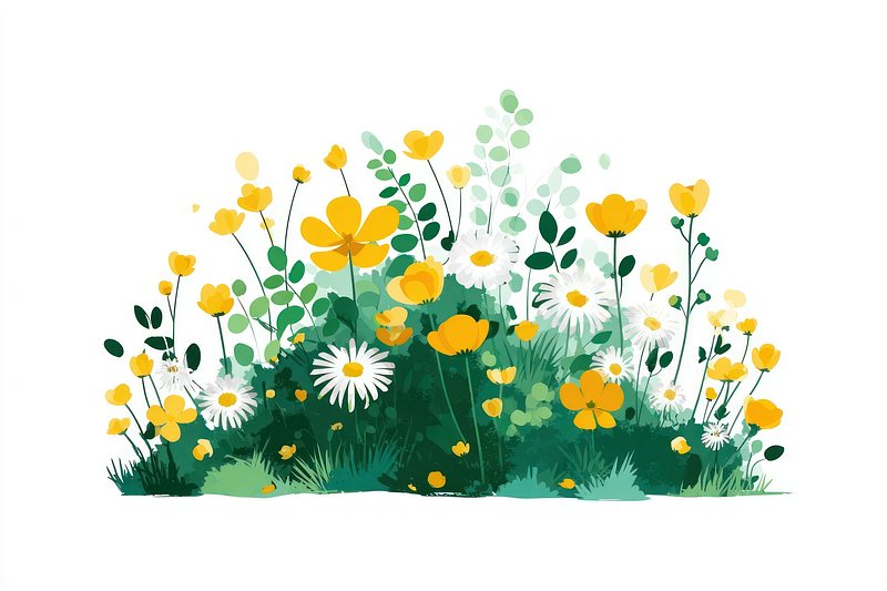 Yellow Flower Frame Leaves Images | Free Photos, PNG Stickers ...