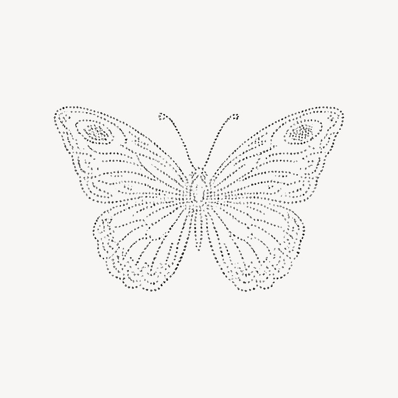 Butterfly Design Vintage Background Aesthetic Art Images | Download ...