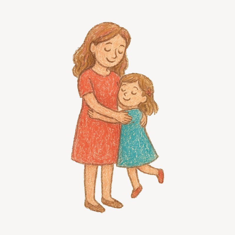 Drawing+mom+and+daughter Mother PNG Images | Free Photos, PNG Stickers ...