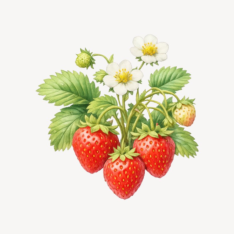 Strawberry Vintage Drawing Background Images | Free Photos, PNG ...