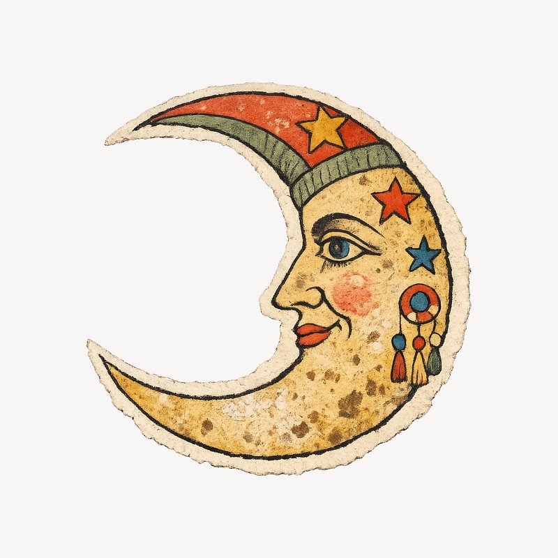 Moon Paper Stars Design Night Sky Images | Free Photos, PNG Stickers ...