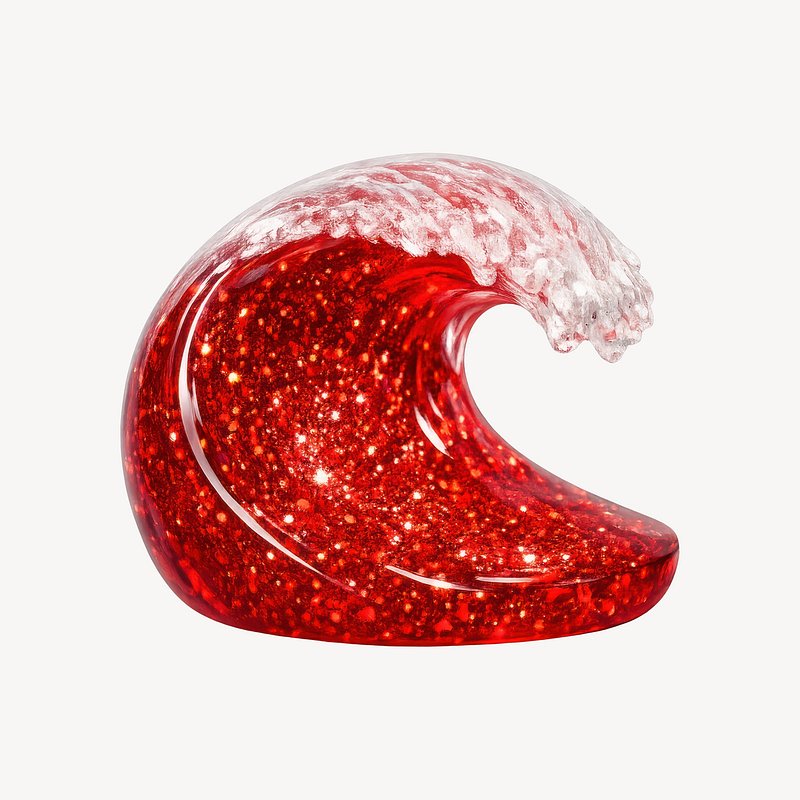 Red+waves Design Aesthetic PNG Images | Free Photos, PNG Stickers ...